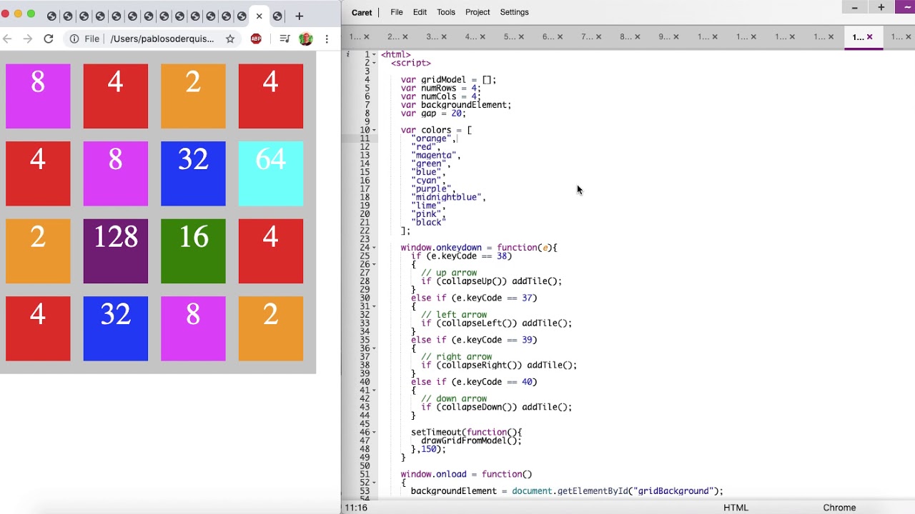 Part 5 (2048 Game JavaScript Tutorial)