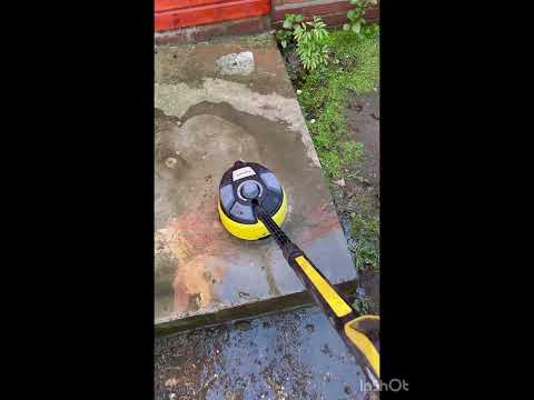 Karcher K7 with hard surface cleaner T7 plus, clean only with water pressure.