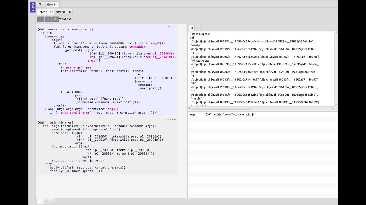 FlowStorm Clojure debugger - flows basics