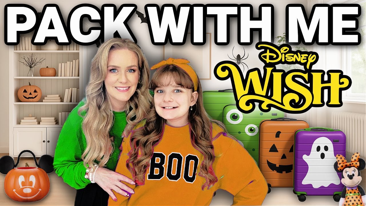 PACK WITH ME for HALLOWEEN on the HIGH SEAS 🎃 Our First Disney Wish Cruise!