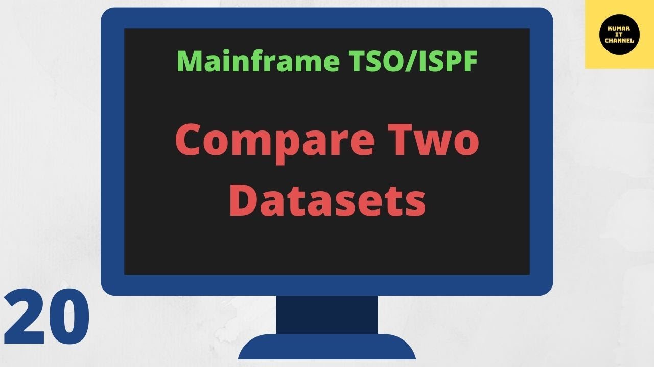 Compare Two Datasets in TSO/ISPF - Mainframe TSO/ISPF Tutorial - Part 20