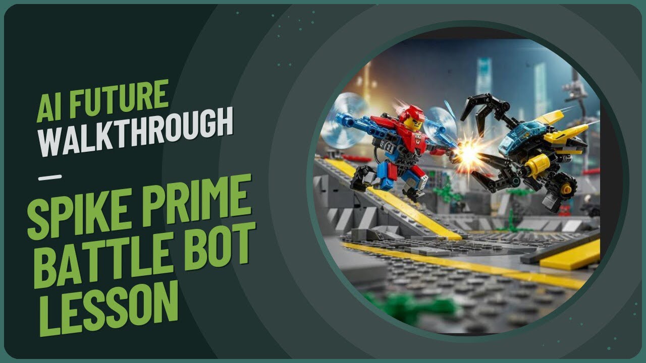 Inside a LEGO SPIKE Prime BattleBot Class | AI Future Robotics Walkthrough