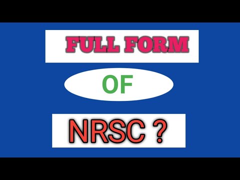Full Form of NRSC (Part-1607) || Did You Know? What is the Full Form of NRSC ? NRSC FULL FORM||