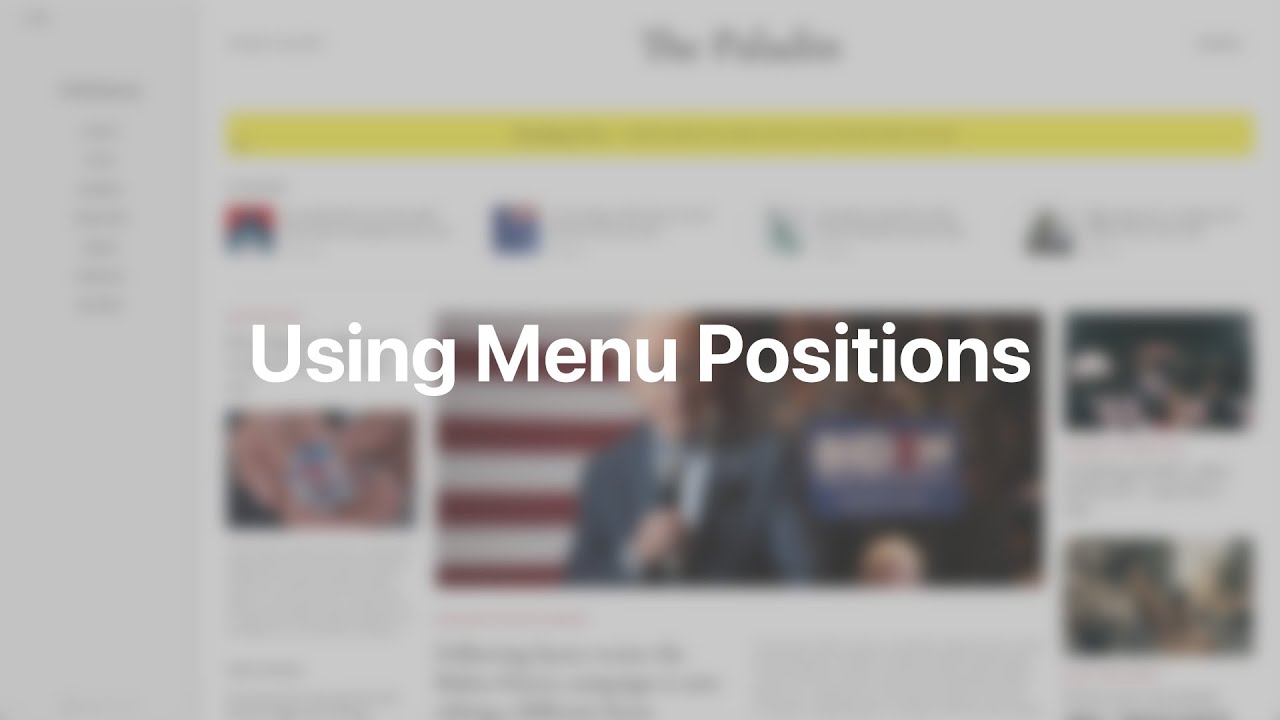 Using Menu Positions | YOOtheme Documentation (Joomla)