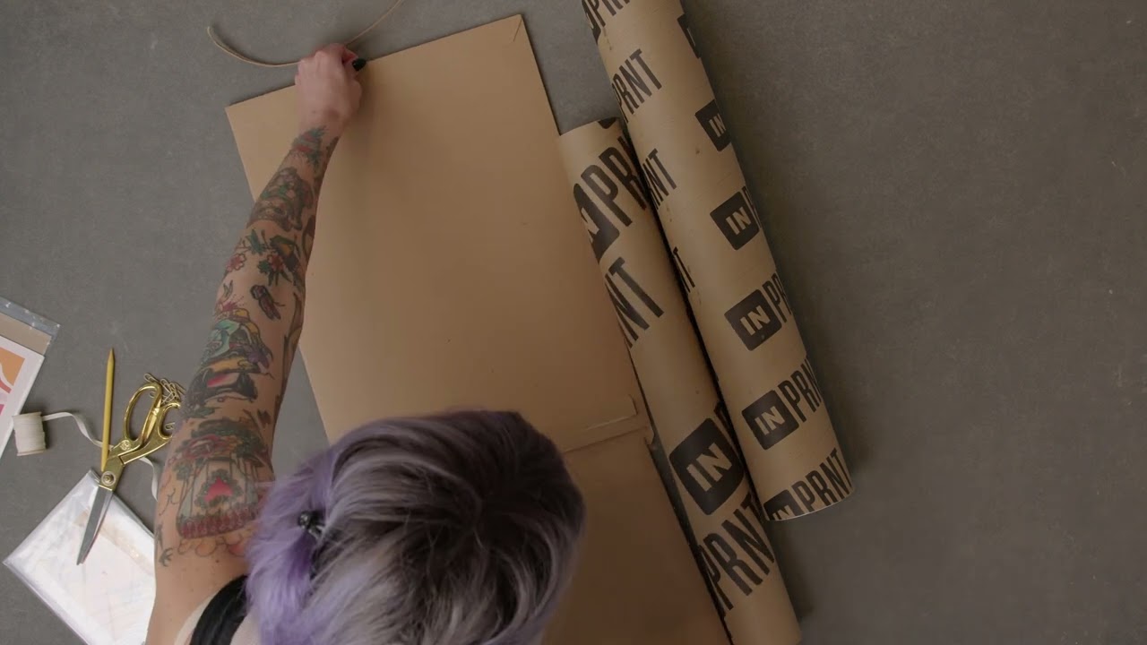 Unboxing your order from INPRNT