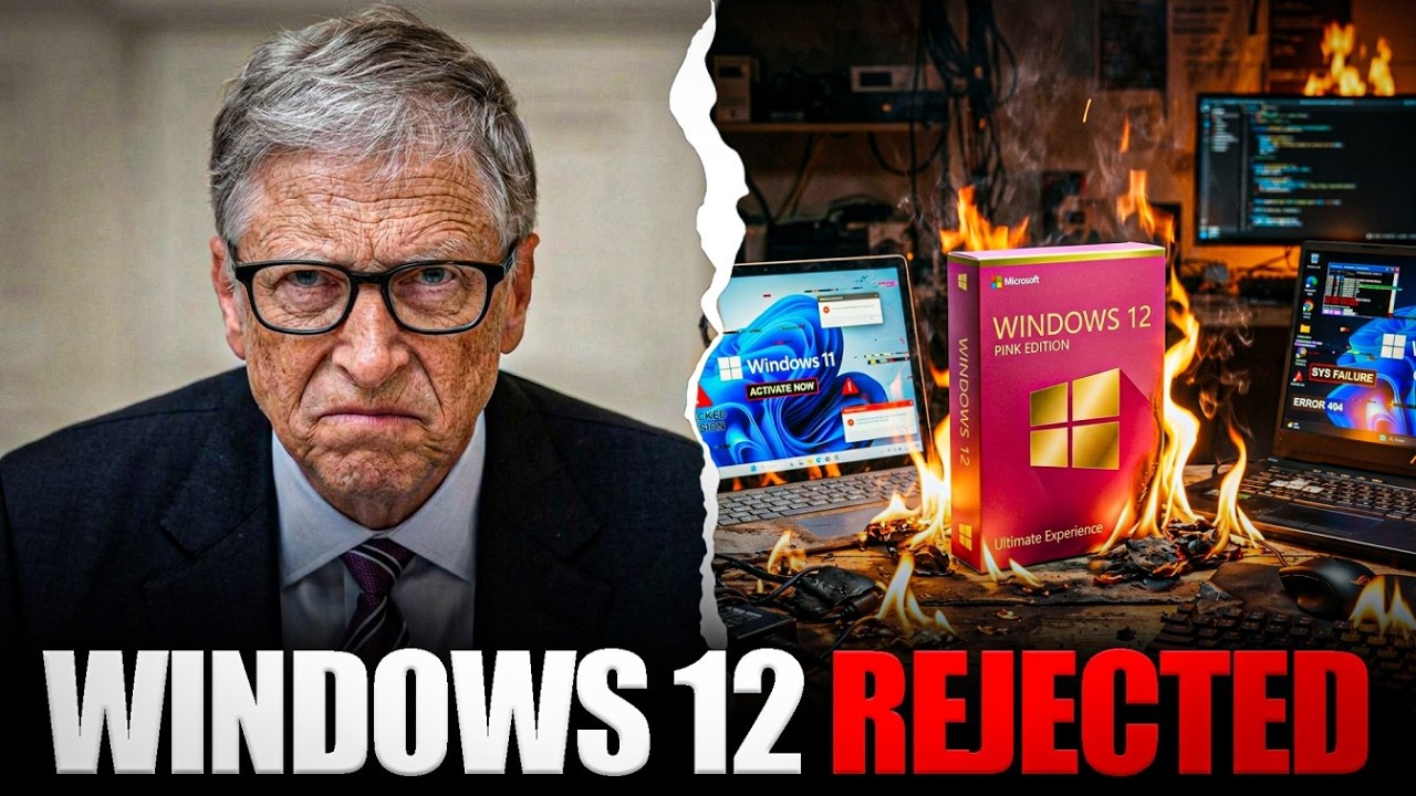 Bill Gates FURIOUS as Users Ditch Windows 12 Before Launch — Microsoft in Crisis!