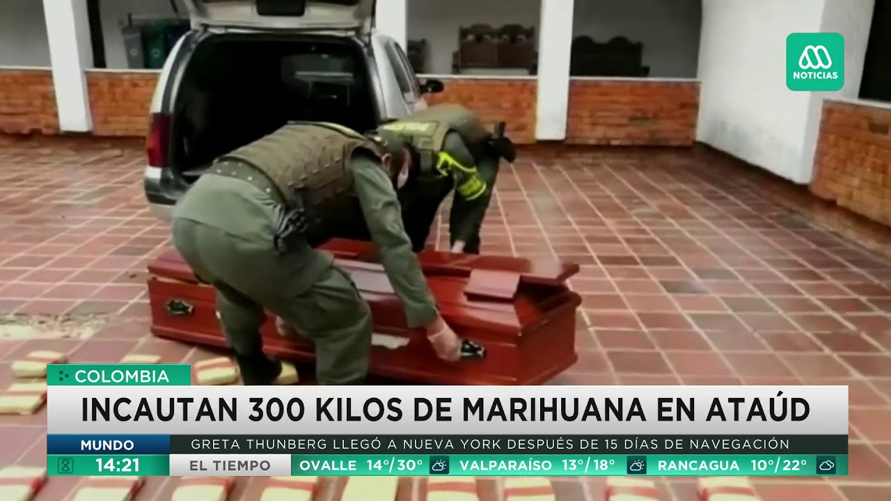 Encuentran más de 300 kilos de droga dentro de ataúd