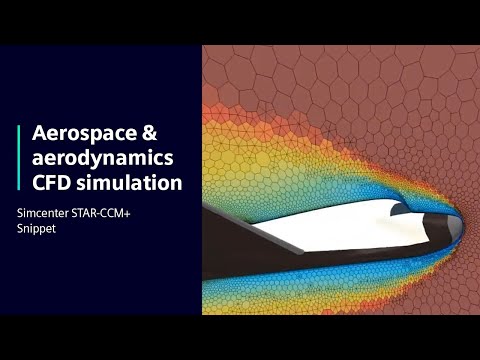 Aerospace aerodynamics CFD simulation software | Snippet Simcenter STAR-CCM+ #SimcenterAircraft