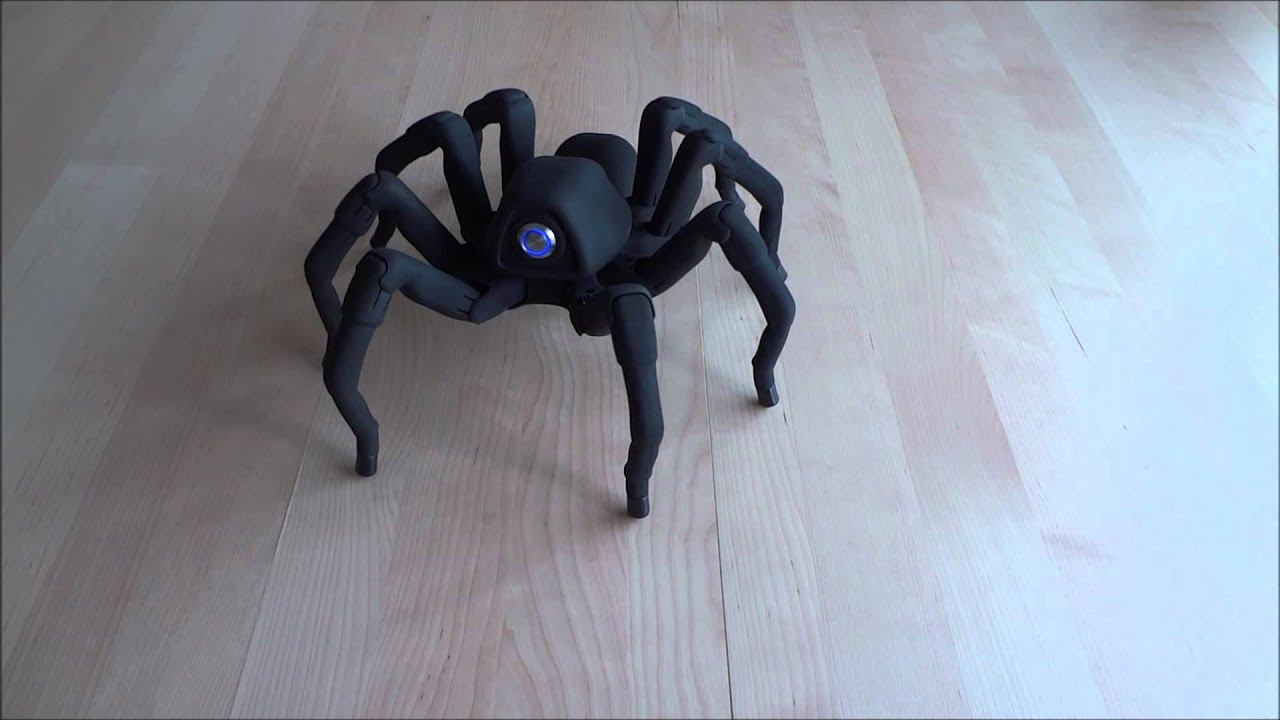 T8 3D Printed Octoped Robot - Spider Salsa Rumba! Halloween 2013