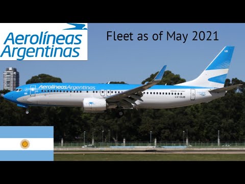 Aerolíneas Argentinas Fleet as of May 2021