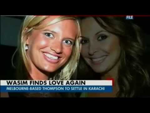 Wasim Akram married his Australian girlfriend Shaniera Thompson