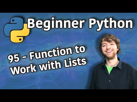 Learn Beginner Python Tutorial 95 Function to Work with Lists - Mind Luster