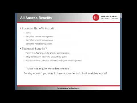 Data Modeling Tools Review | Embarcadero All Access