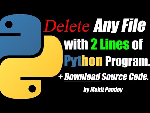 How to delete a text file using Python | Python program to delete files | Python | OS Module