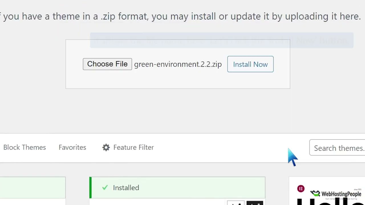 How to Install a WordPress Theme Manually   WebHostingPeople