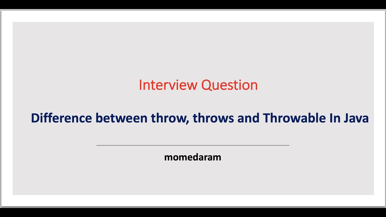 Difference between throw, throws,Throwable in java
