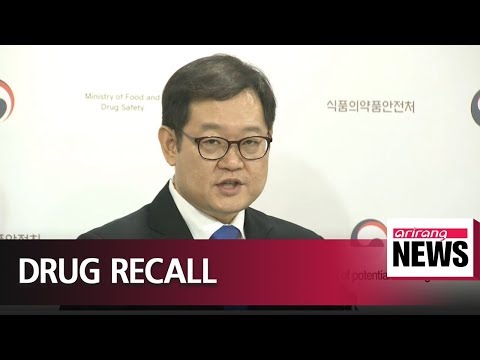 Gov't recalls 59 drugs containing Valsartin due to traces of potential carcinogen