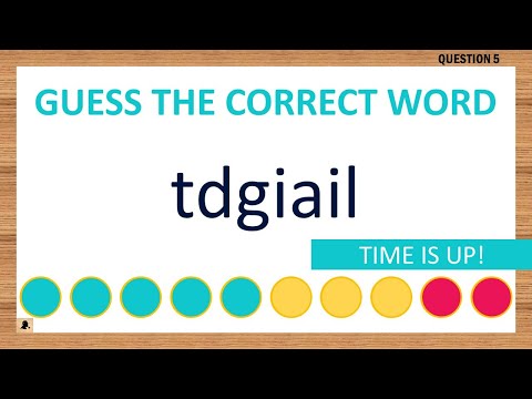 [Scrambled Word Game] Can You Unscramble These Words? 7 Letters