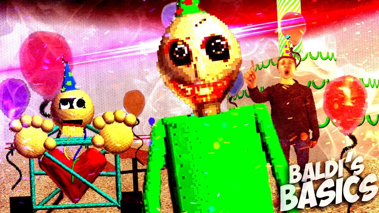 BALDI'S THROWING A BIRTHDAY PARTY?! | Baldi's Basics Birthday Bash (New Update)