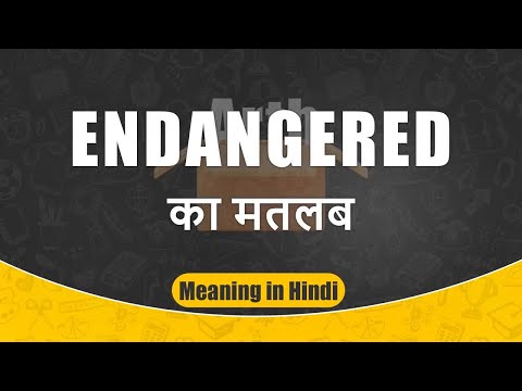 Endangered meaning in Hindi | Endangered ka matlab | Endangered शब्द का अर्थ | Arth Box