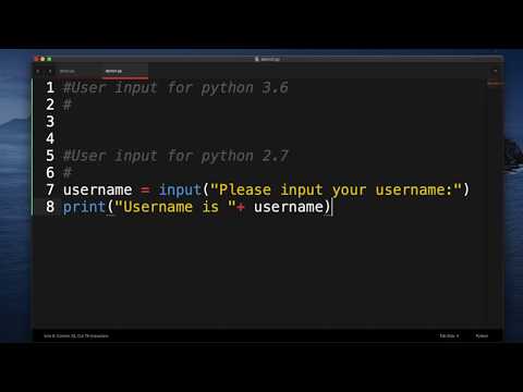How to input a string from the user in Python 2 7 vs 3 6