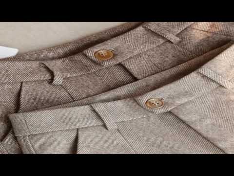 Woolen Pants Women's Harem Pencil Pants 2024 Autumn Winter High Waisted Casual Suit Pants Office Lad