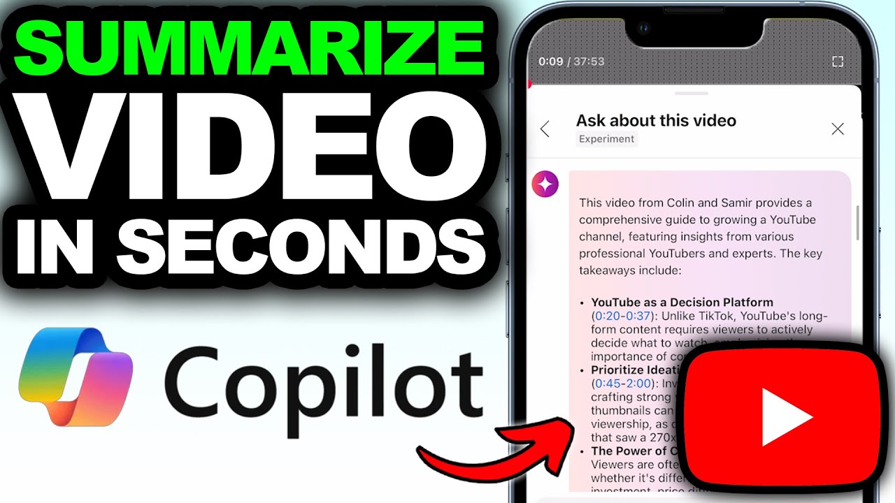 How To Summarize YouTube Videos With Copilot 2025 (ONLY WAY)