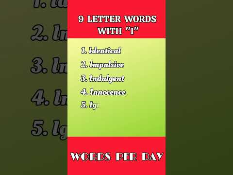 Common 9 letter words starting with "I" #englishlearning #englishlearners #youtubeshorts