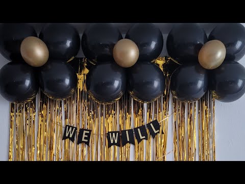 Quick farewell decoration ideas for beginners | balloons decoration at home #short