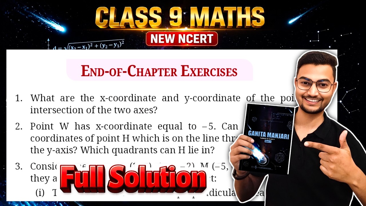 Ganita Manjari Class 9 Maths Chapter 1 | End of Chapter Exercise Solution | New NCERT