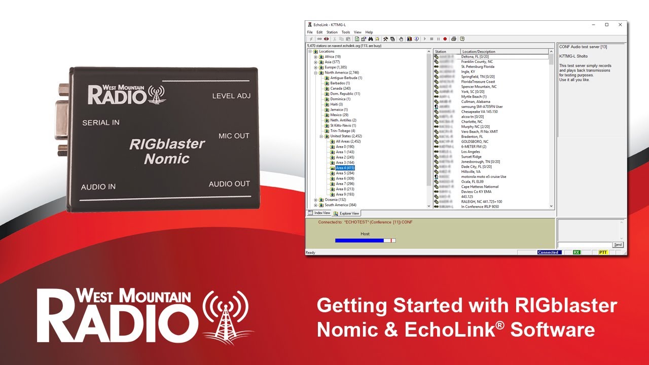 Getting Started with RIGblaster Nomic & EchoLink® Software