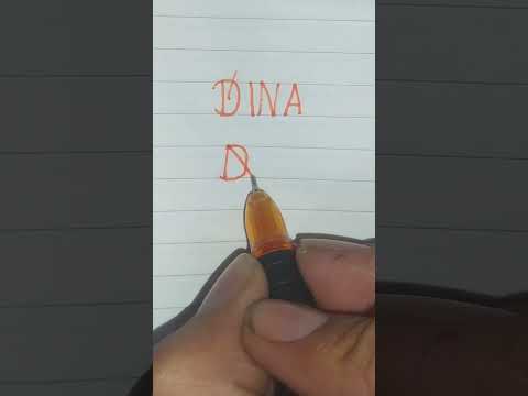 Logo Name DINA💥 comment your names👀#shorts#logo#virqlshorts