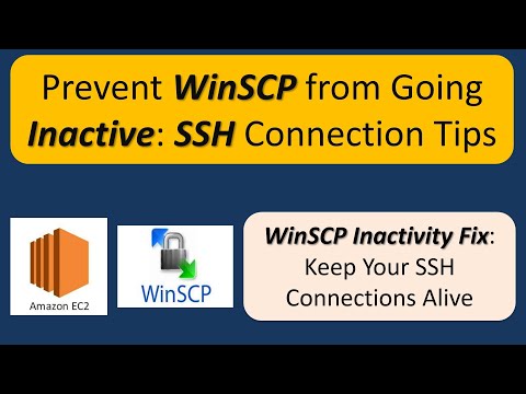 How do I stop WinSCP inactive? | How do you fix WinSCP inactive? | How to keep SSH connections alive
