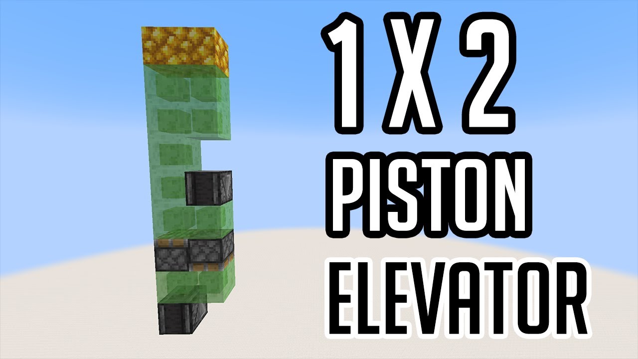 Minecraft 1x2 Elevator Made EASY