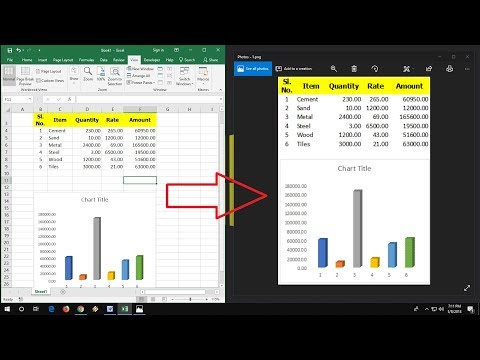 How to Save Image from MS Excel (Convert Excel to Image)