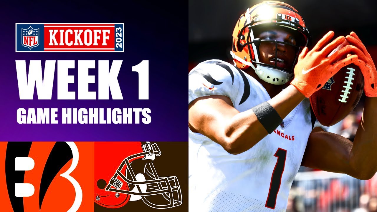 Bengals vs. Browns Week 1 | Madden 24 Simulation Highlights