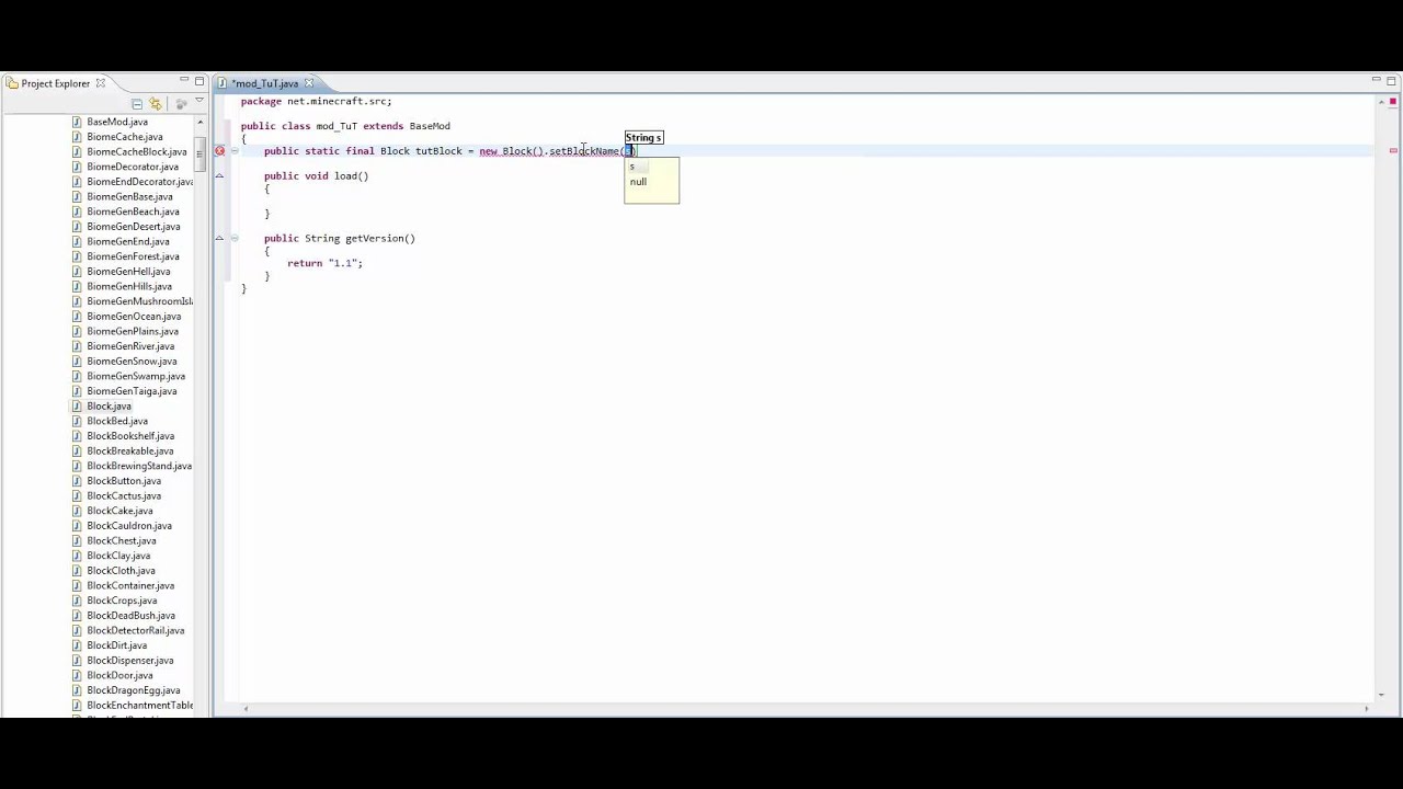 Minecraft | Modding Tutorials | Getting Started Series | Making your First Block | ep.1