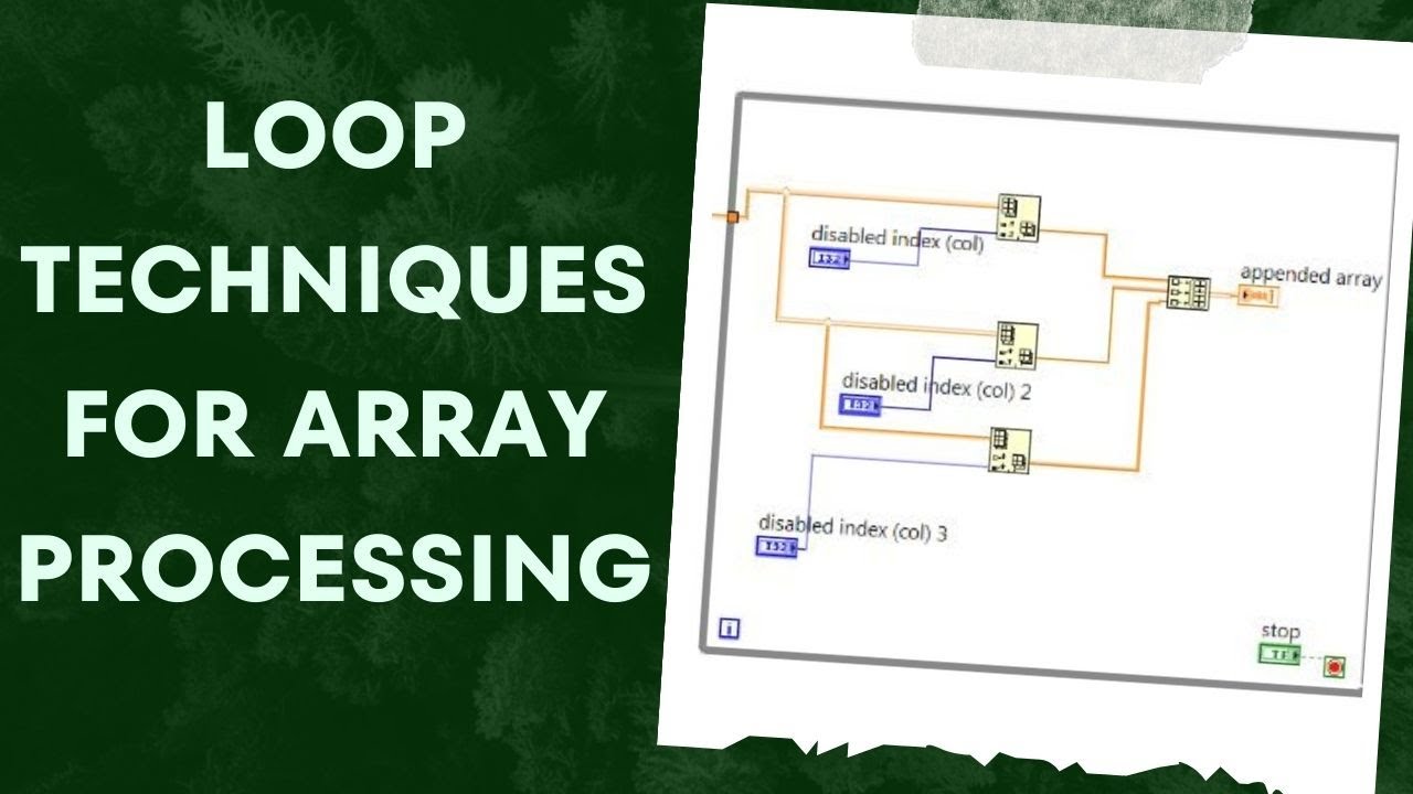 Enhancing LabVIEW Skills: For Loop Techniques for Array Processing