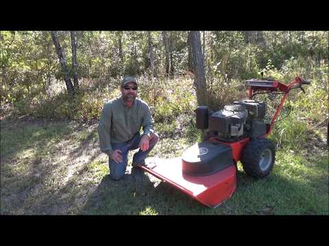 DR brand walk behind brush mower