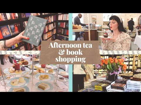 COSY READING VLOG! My bookish bacholerette 📖👰♀️ Afternoon tea and book shopping in London!