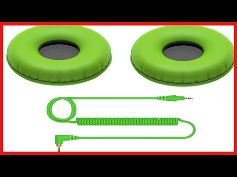 Pioneer DJ HC-CP08-G - CUE1 Series Ear Pad and Cord (Green)