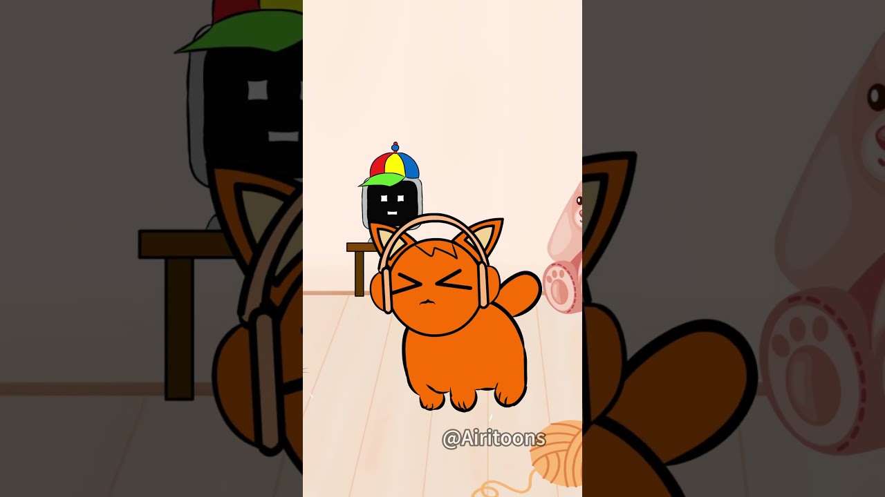 Sprunki OC Pinki + Oren Cat Version #shorts #cat #animation #sprunki #incredibox #incrediboxsprunki