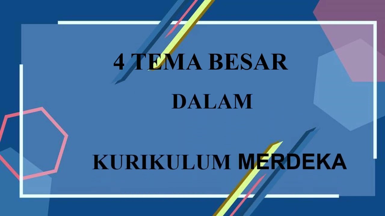 4 TEMA BESAR KURIKULUM MERDEKA