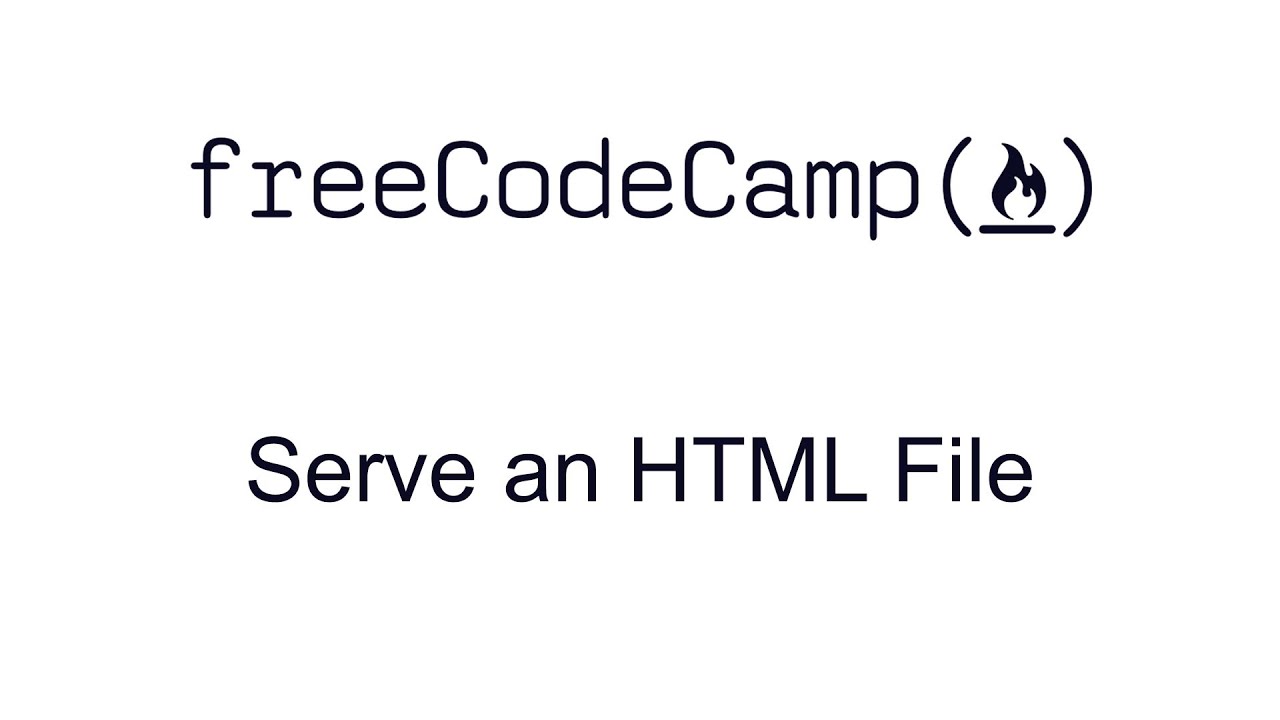 Serve an HTML File - Basic Node and Express - Free Code Camp