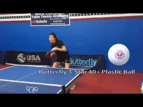 Butterfly 3-Star 40+ Plastic Ball featuring Nan Li