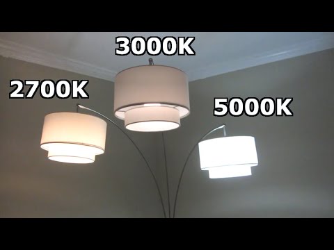 LED Light Bulb Color Comparison | 2700K 3000K 5000K Side by Side Demo | Warm to Soft Bright White