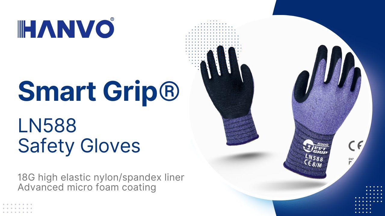 Unmatched Grip in Dry and Wet Conditions - Smart Grip®: LN588 Latex Coated Safety Gloves