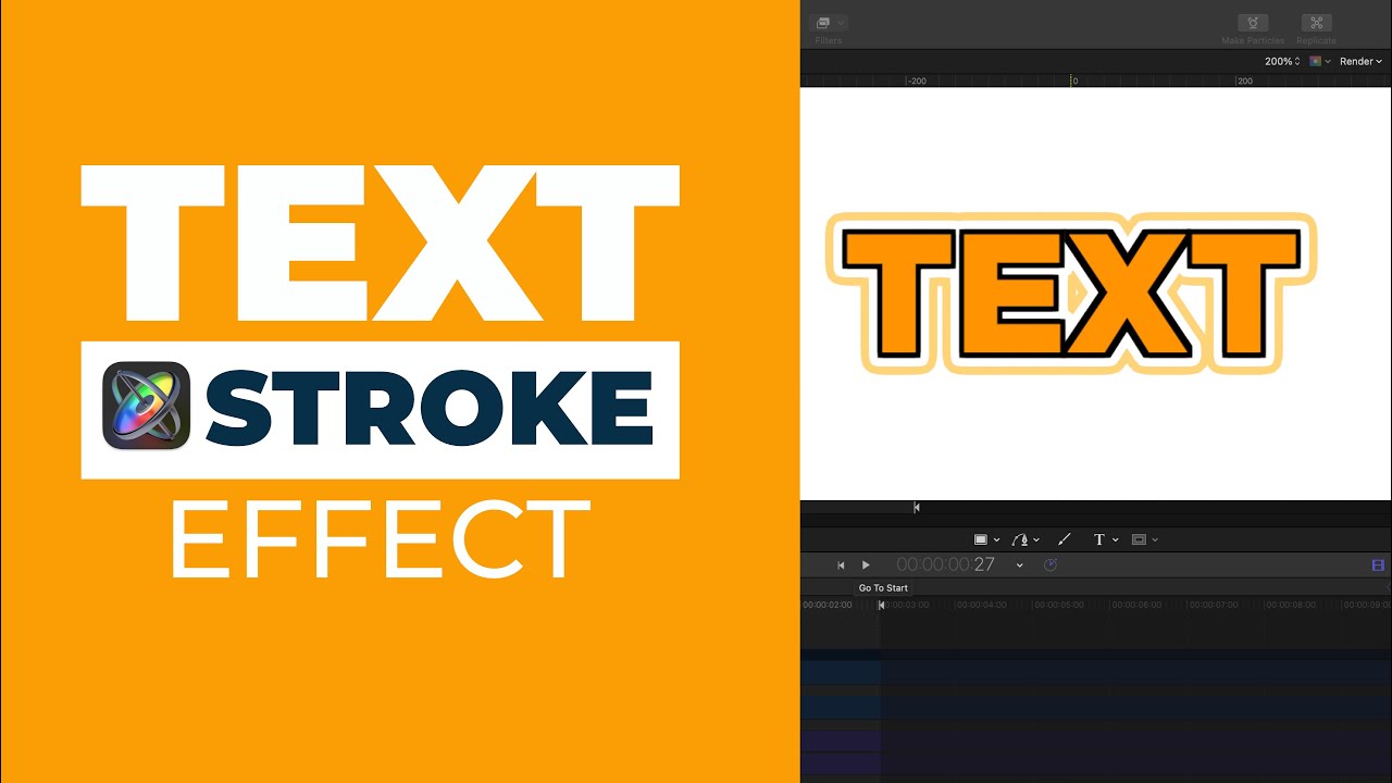 How to create this text stroke effect in Apple Motion [tutorial]