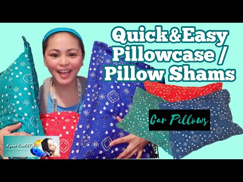 QUICK & EASY PILLOW SHAMS || How to make a Pillowcase/Pillowshams