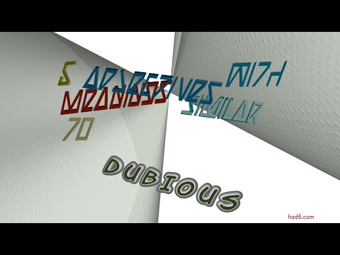 dubious - 7 adjectives which are synonyms of dubious (sentence examples)